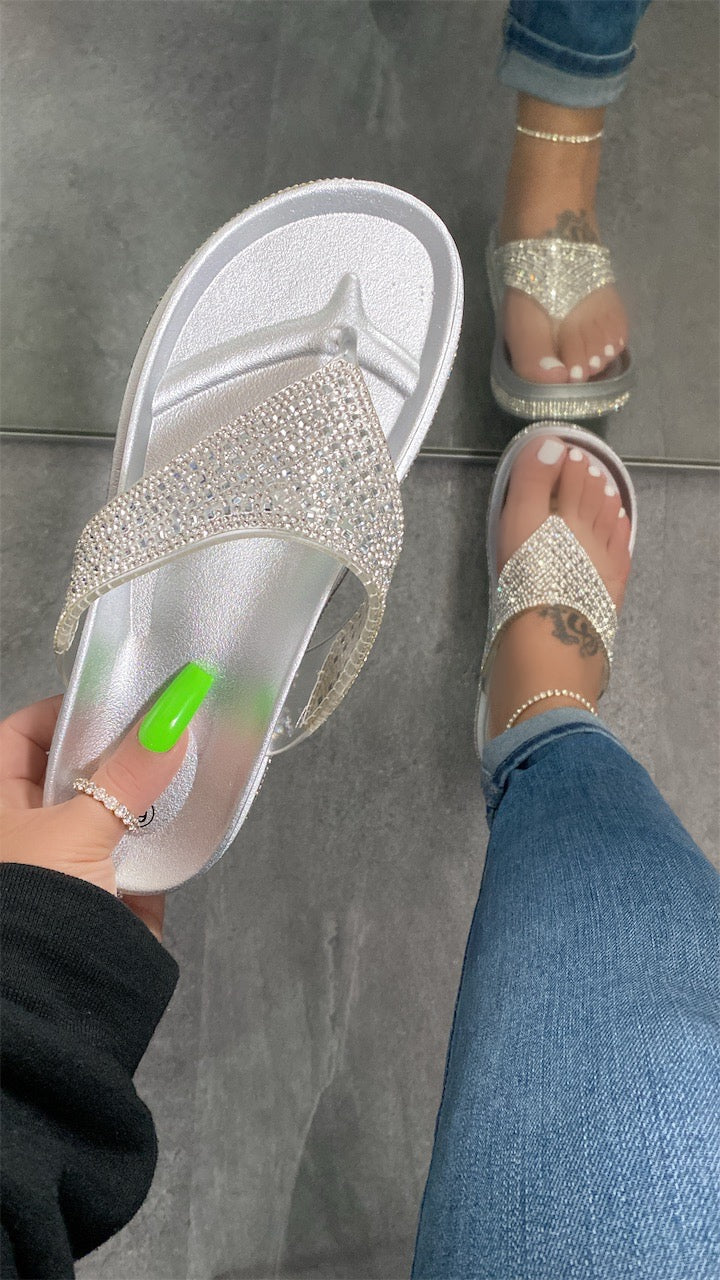 Gracie Sandal- Silver – Signature Step